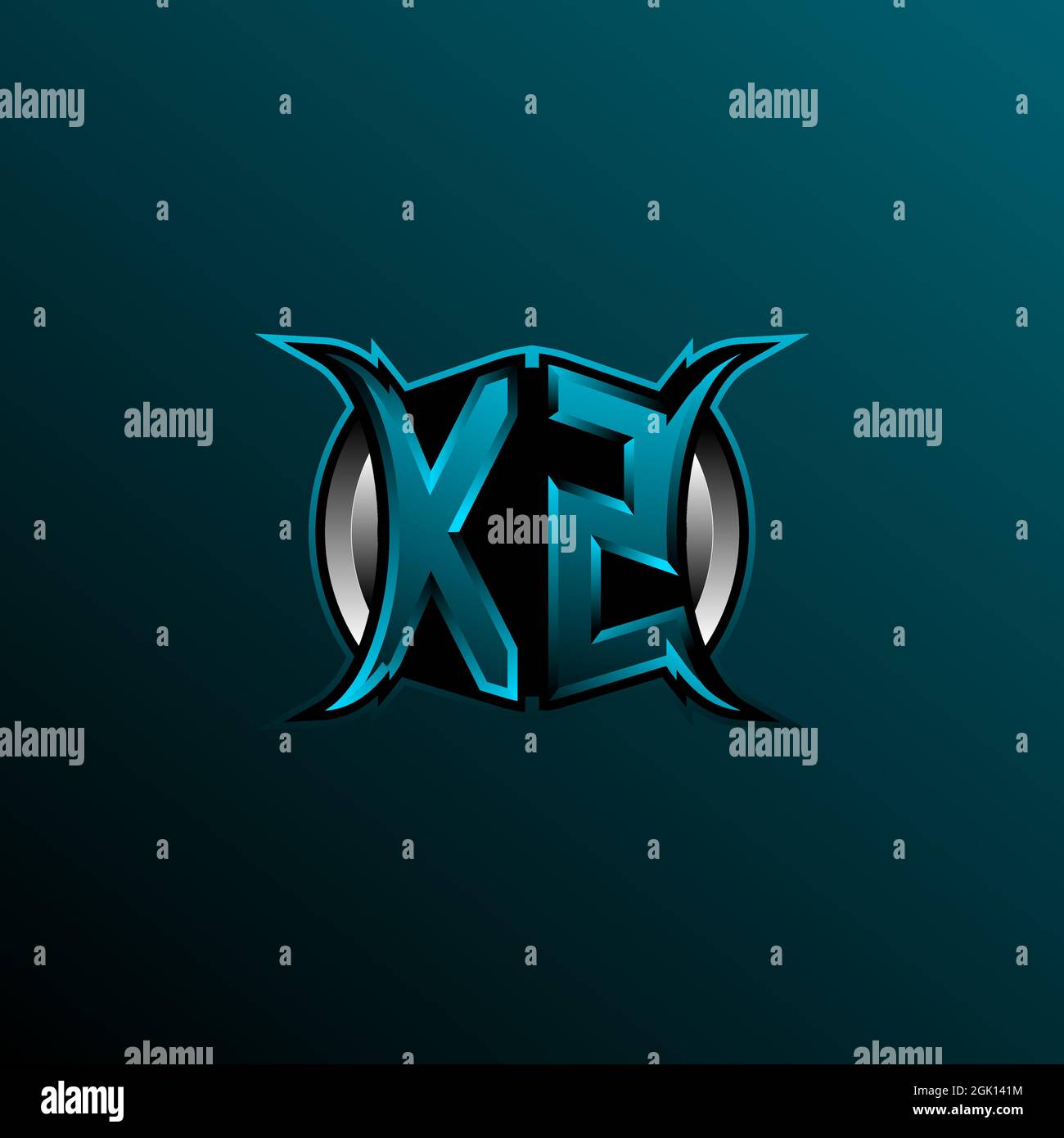 Initial XZ logo design, Initial XZ logo design with Circle style, Logo ...