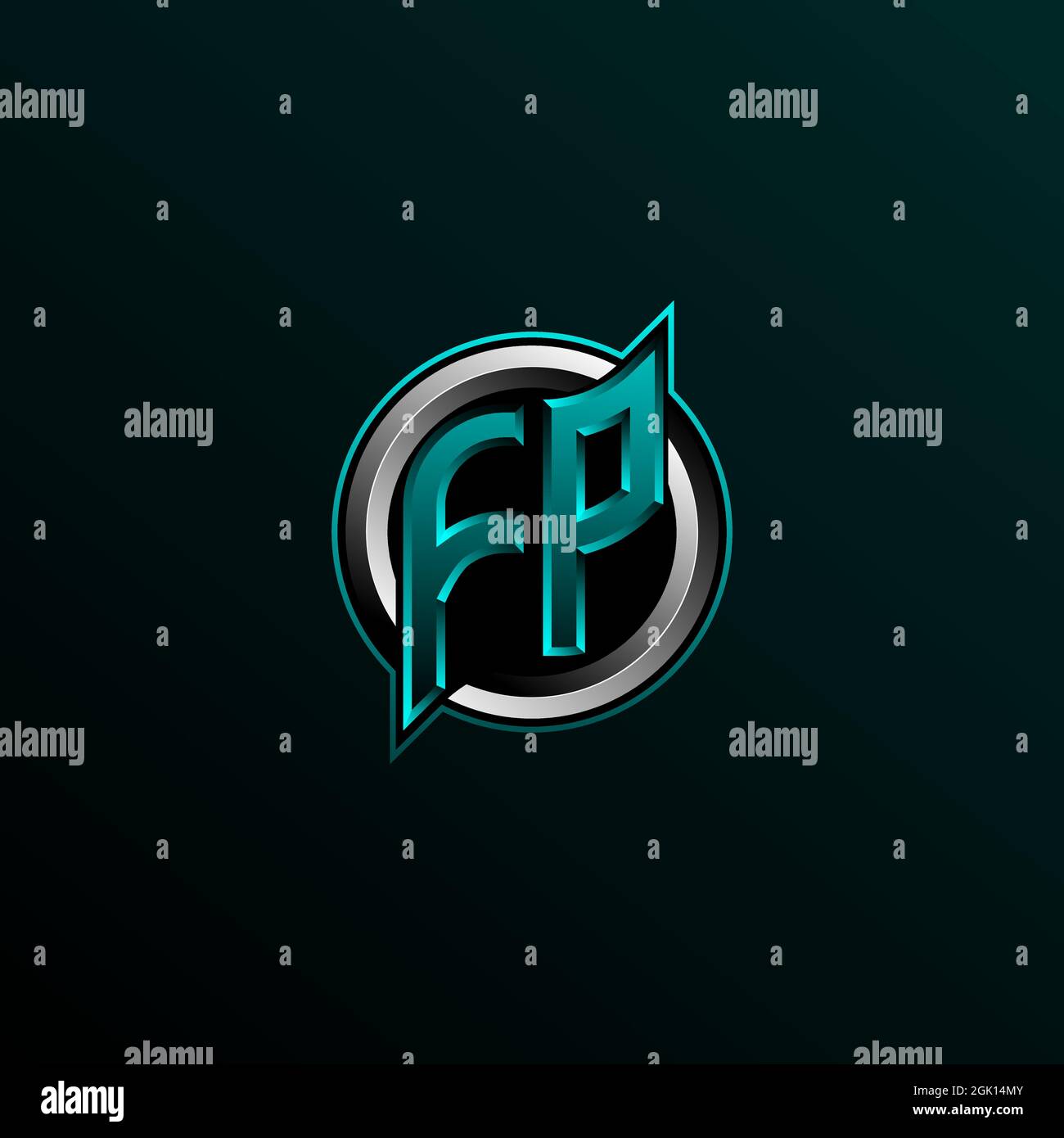 Initial FP logo design, Initial FP logo design with Circle style, Logo ...