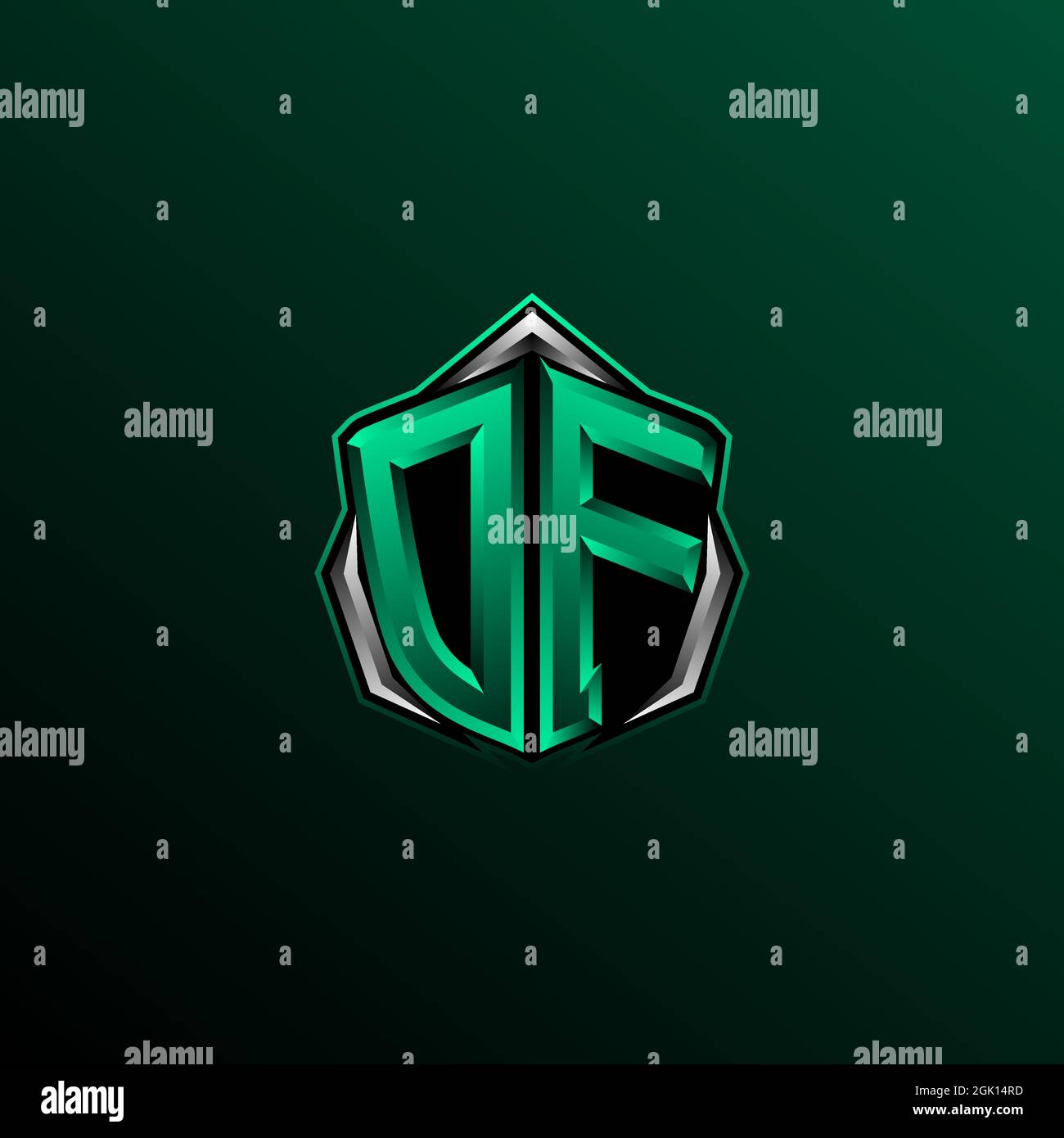 Initial DF logo design, Initial OF logo design with Circle style, Logo ...