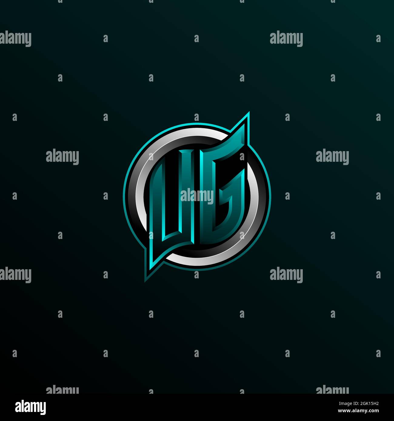 Initial UG logo design, Initial VG logo design with Circle style, Logo ...