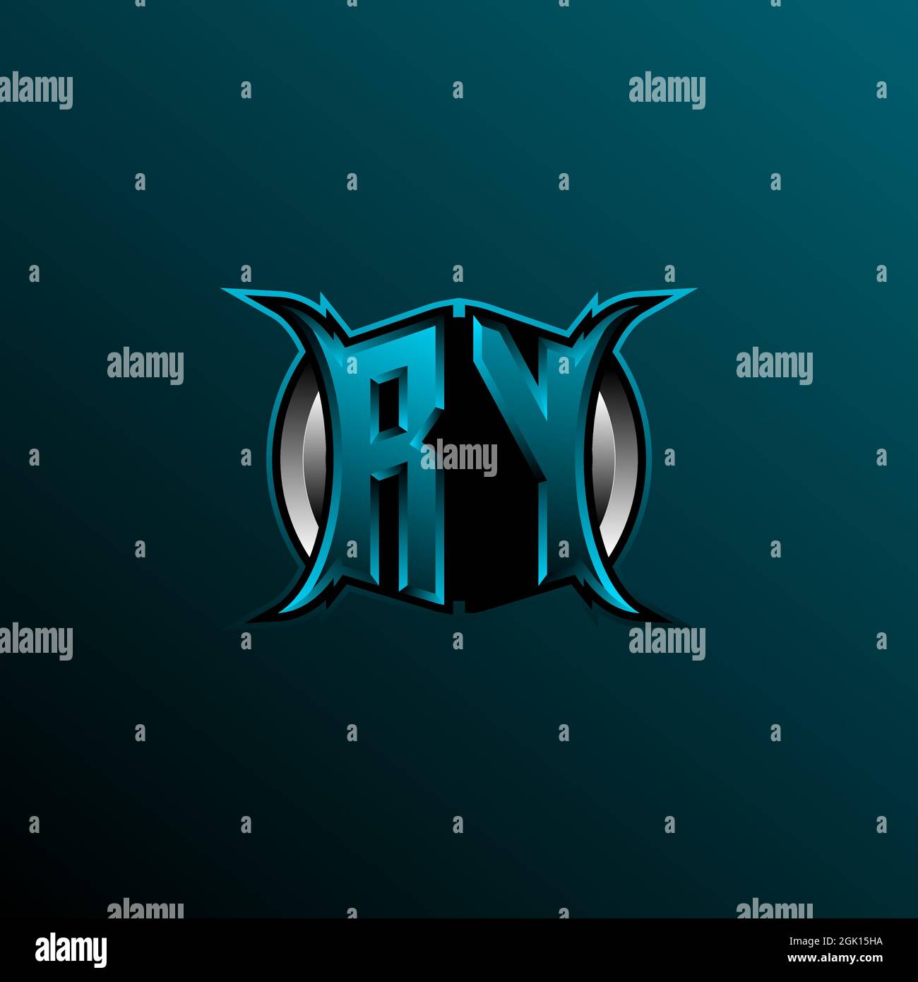 Initial RY logo design, Initial RY logo design with Circle style, Logo ...