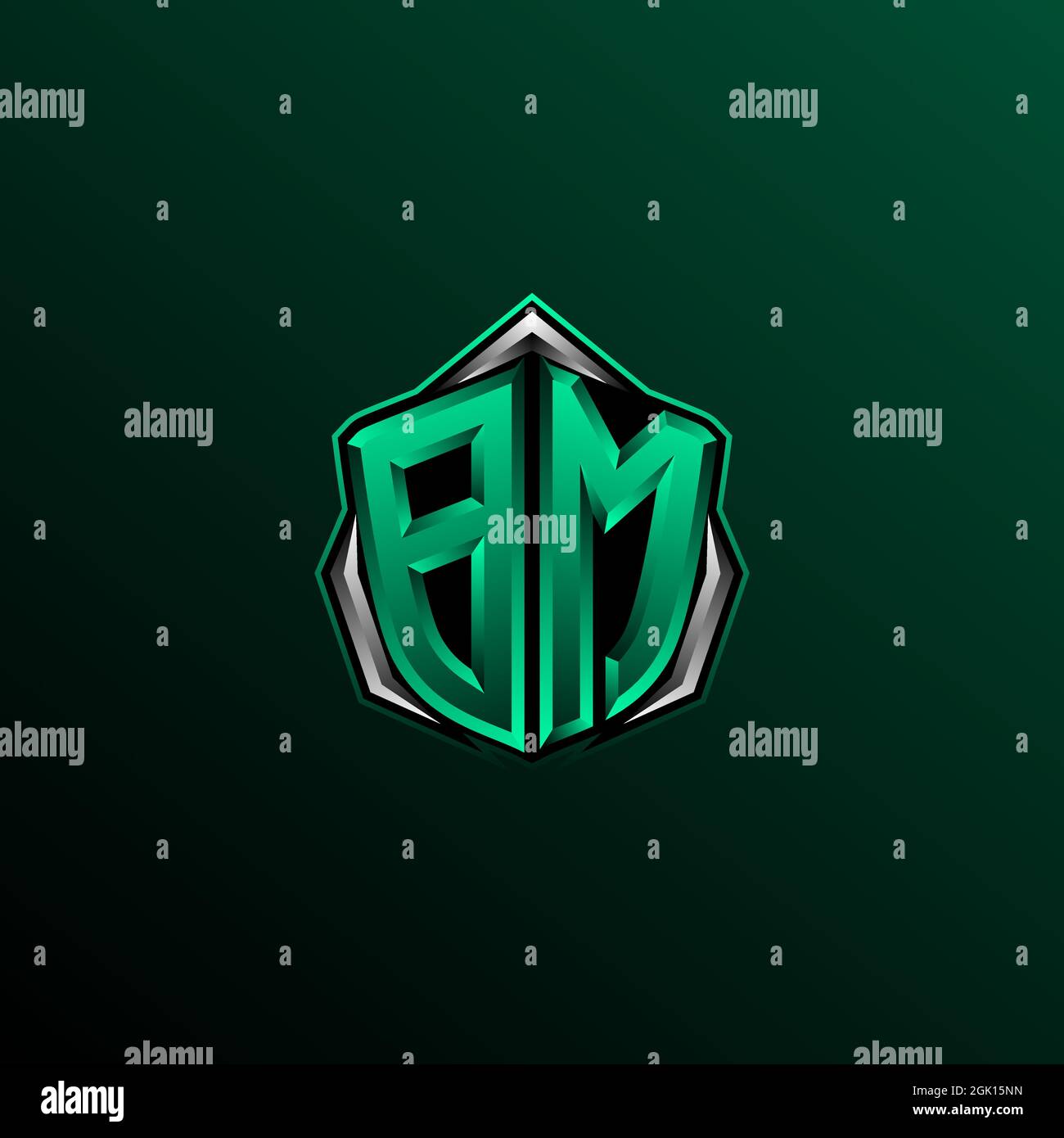 Initial BM logo design, Initial BM logo design with Circle style, Logo ...