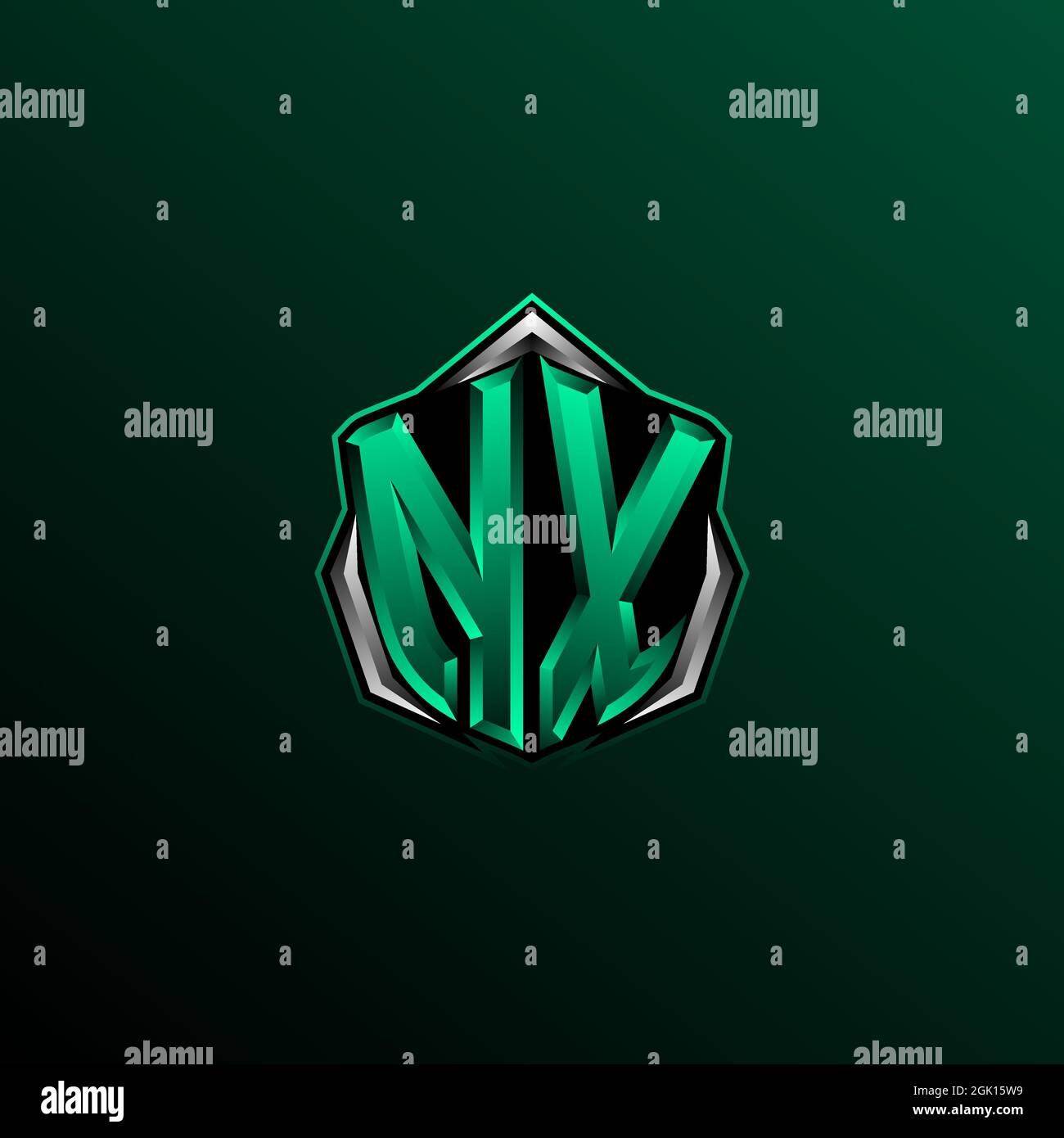 Initial NC logo design, Initial NC logo design with Circle style, Logo ...