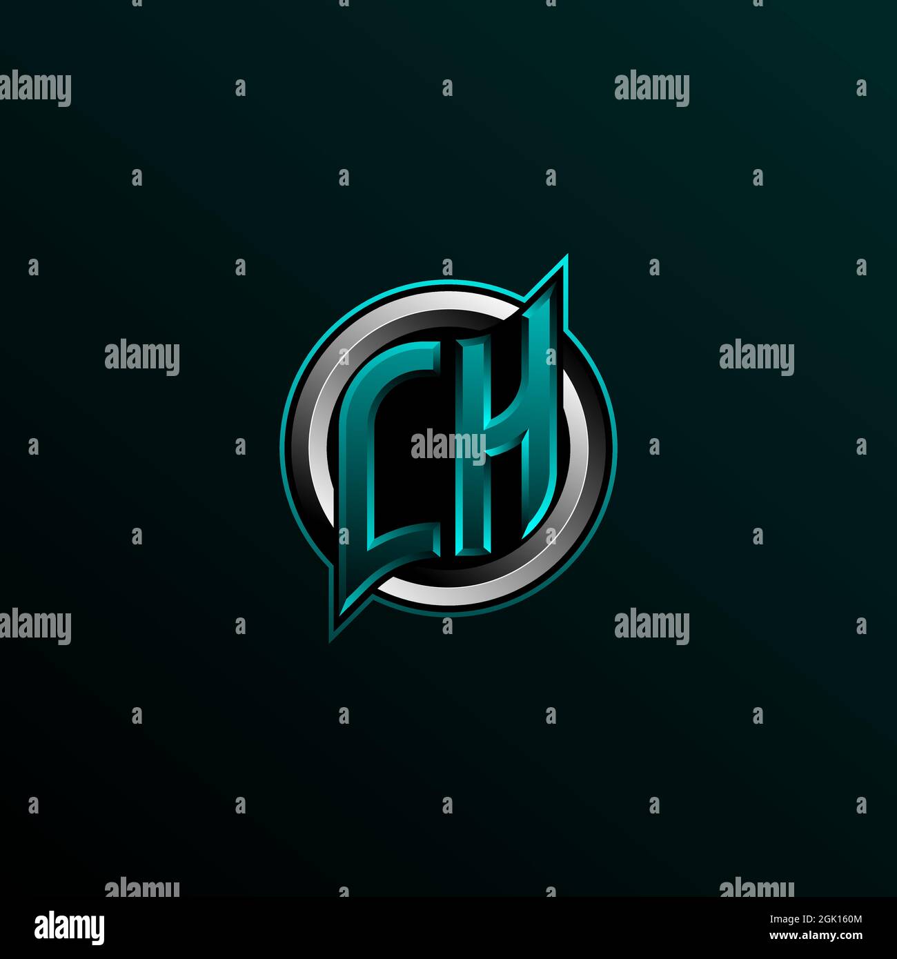 Initial CH logo design, Initial CH logo design with Circle style, Logo ...