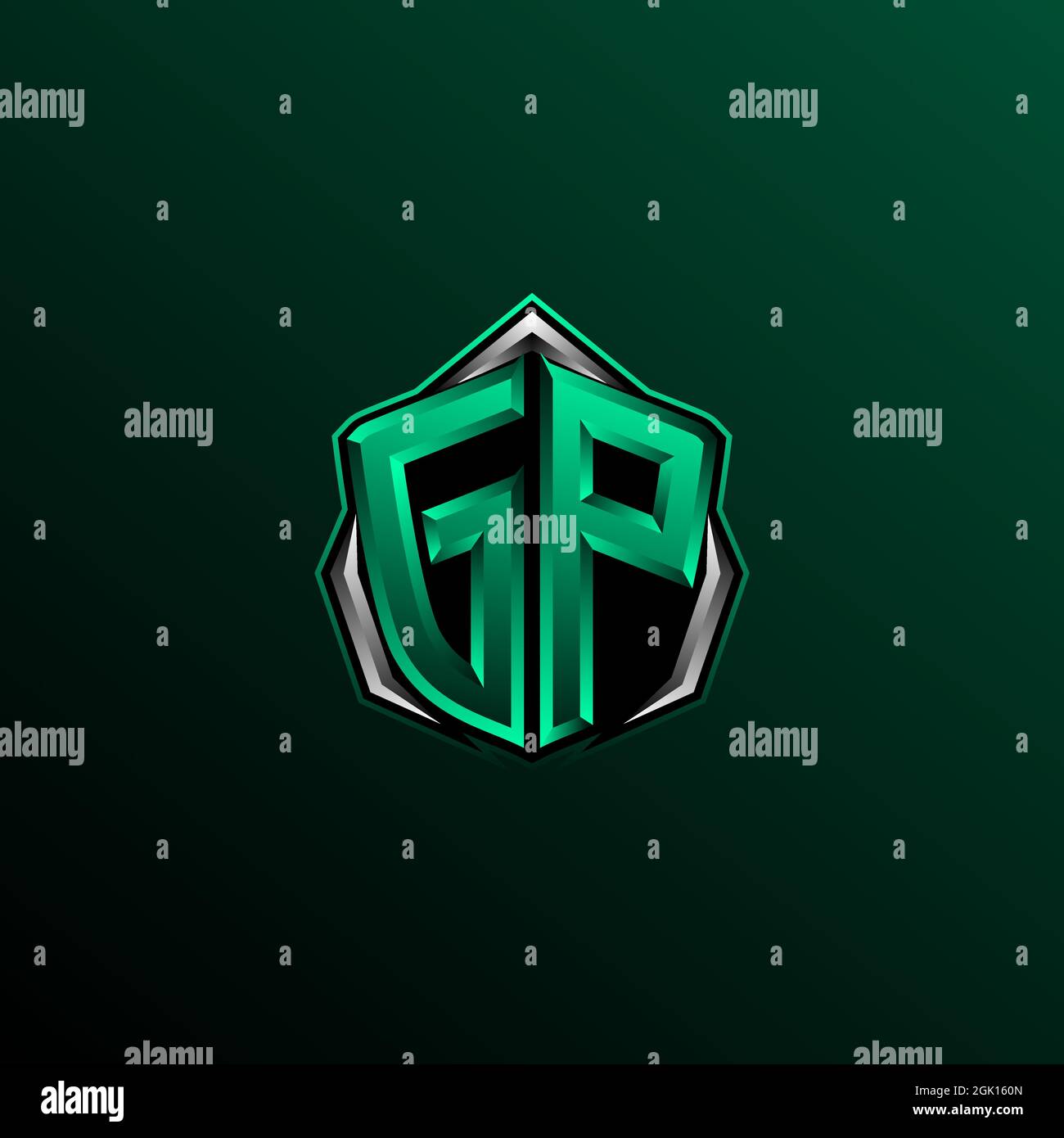 Initial GP logo design, Initial GP logo design with Circle style, Logo ...