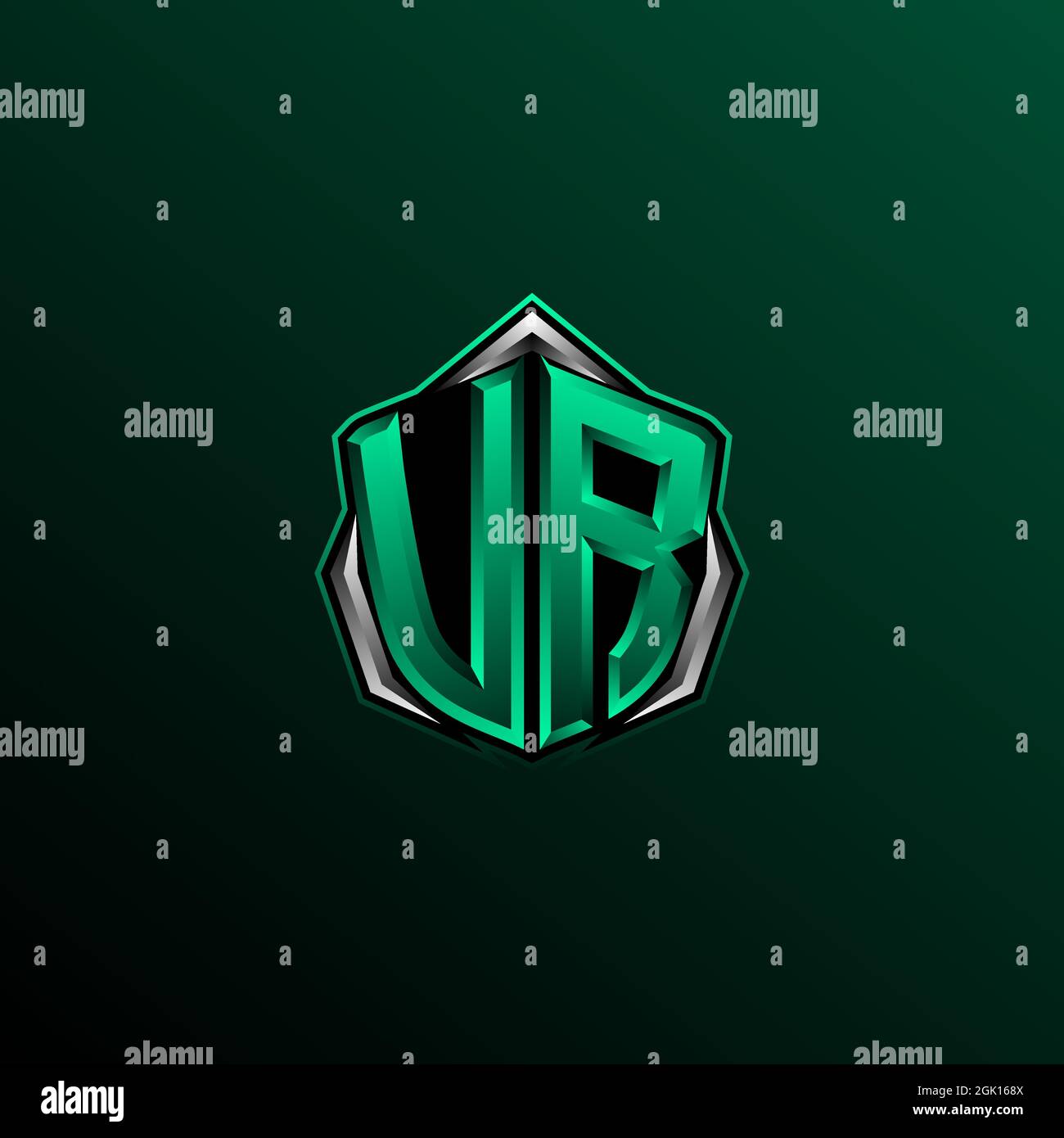 Initial VR logo design, Initial VR logo design with Circle style, Logo ...