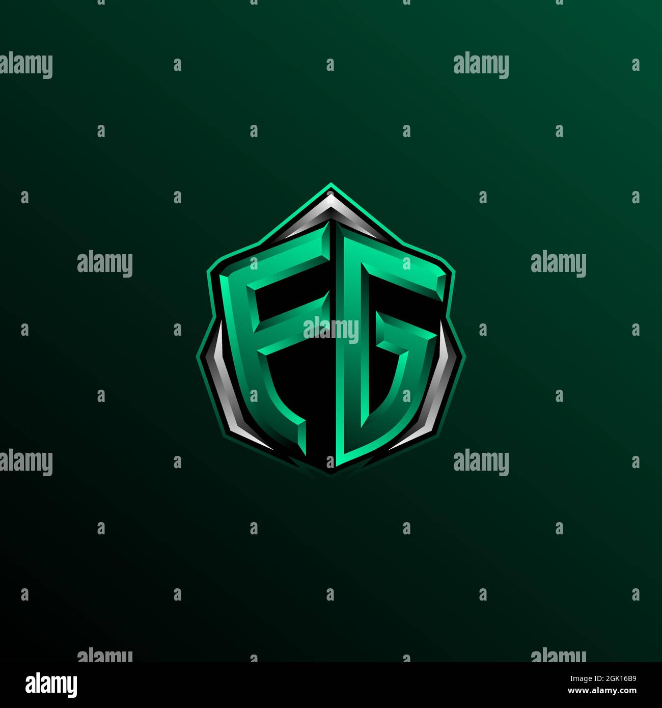 Initial FG logo design, Initial FG logo design with Circle style, Logo ...