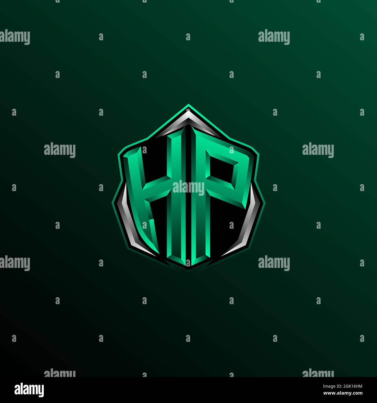 Initial HP logo design, Initial HP logo design with Circle style, Logo ...