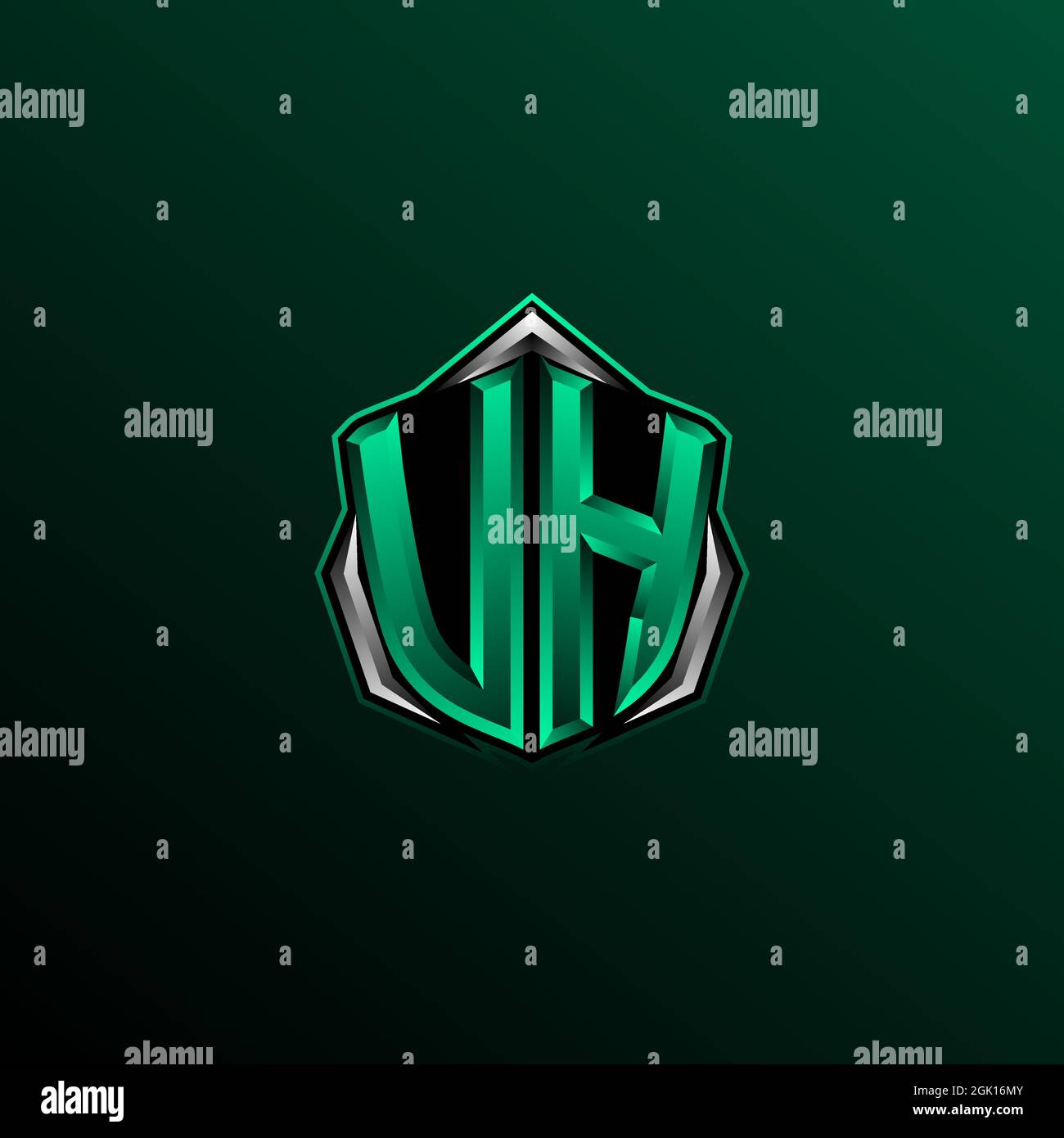 Initial VH logo design, Initial VH logo design with Shield style, Logo ...