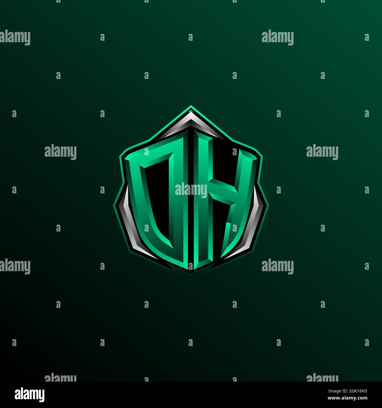 Initial DH logo design, Initial DH logo design with Circle style, Logo ...