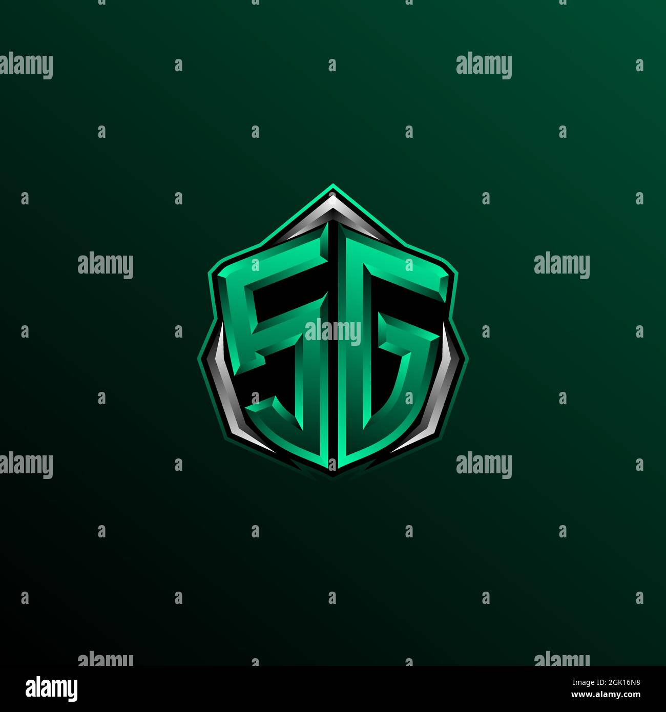 Initial SG logo design, Initial SG logo design with Shield style, Logo for game, esport ...