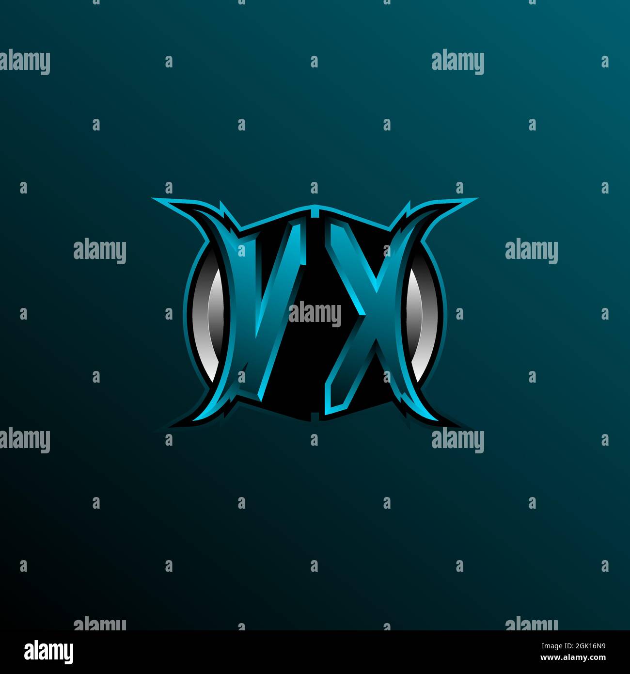 Initial VX logo design, Initial VX logo design with Circle style, Logo ...