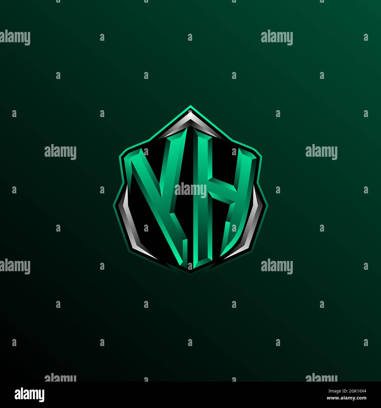Initial YH logo design, Initial YH logo design with Shield style, Logo ...
