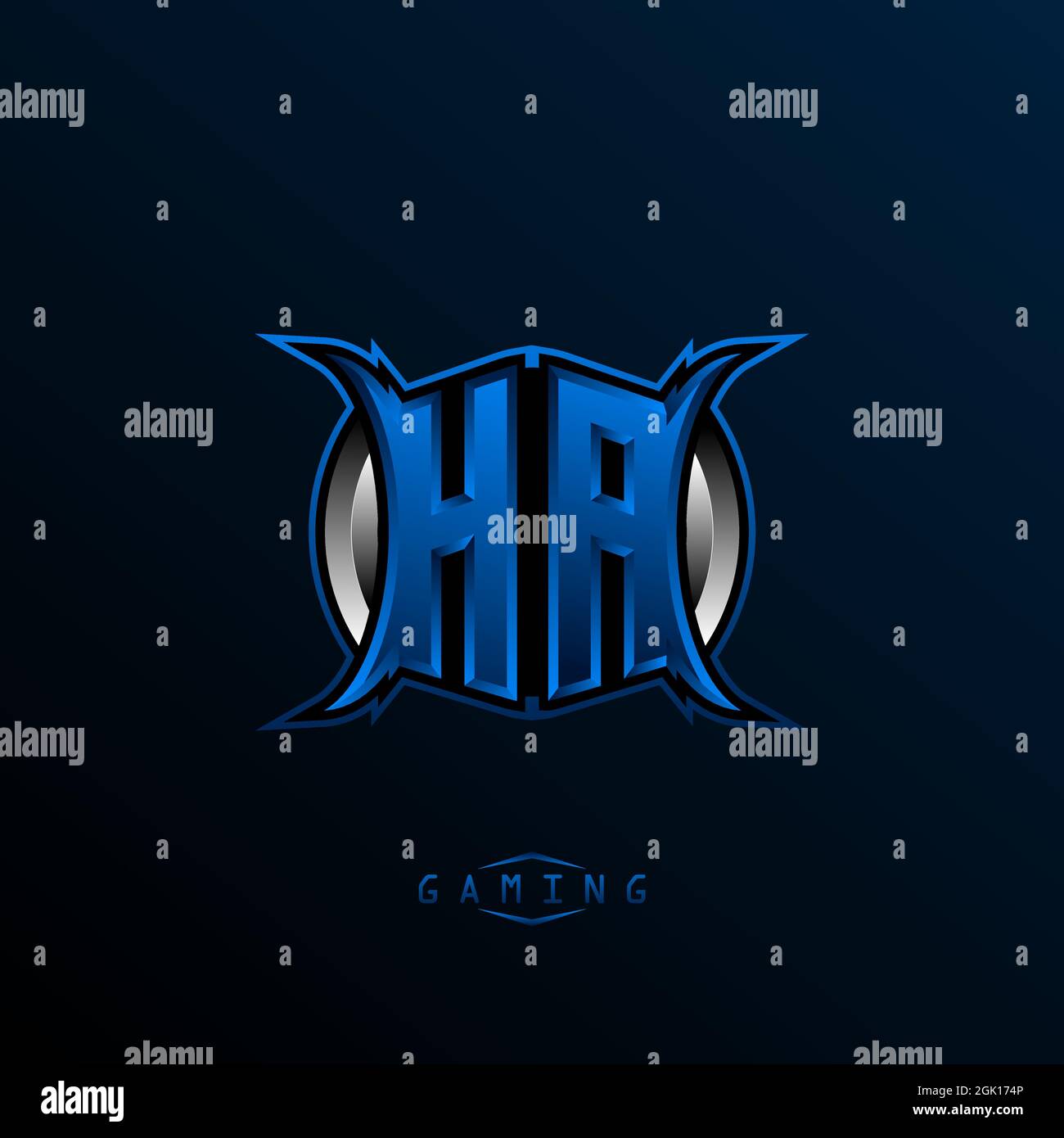 Initial HA logo design, Initial HA logo design with Cool style, Logo ...