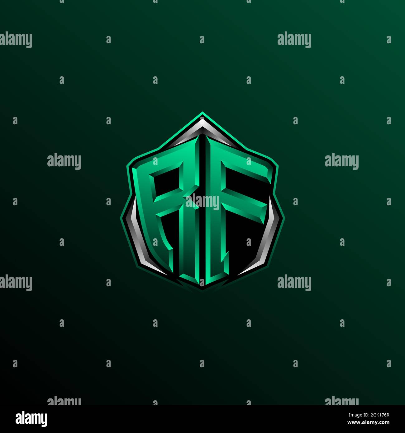 Initial RF logo design, Initial RF logo design with Shield style, Logo ...