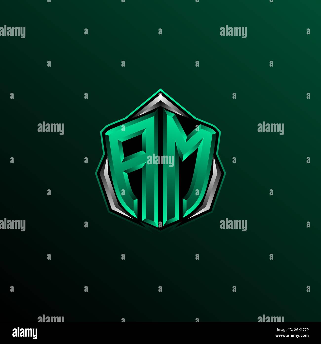 Initial AM logo design, Initial AM logo design with Circle style, Logo ...