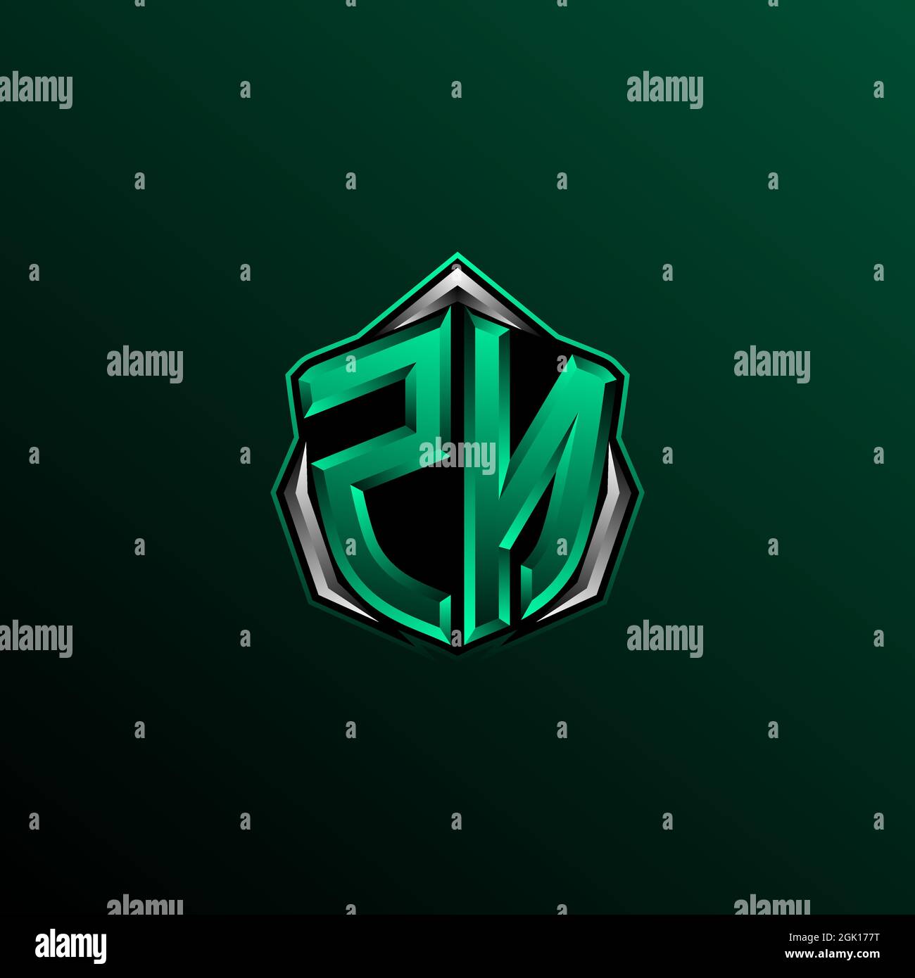 Initial ZN logo design, Initial ZN logo design with Shield style, Logo ...