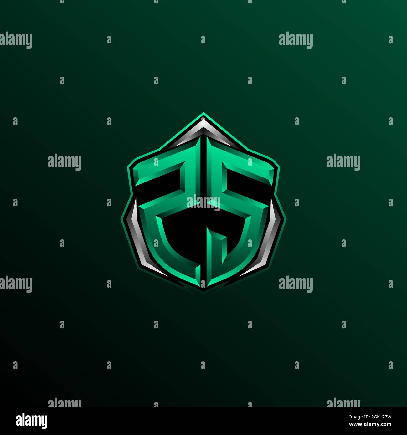 Initial ZS logo design, Initial ZS logo design with Shield style, Logo for game, esport ...