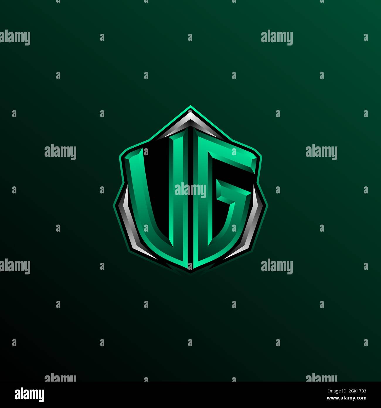 Initial VG logo design, Initial VG logo design with Shield style, Logo ...