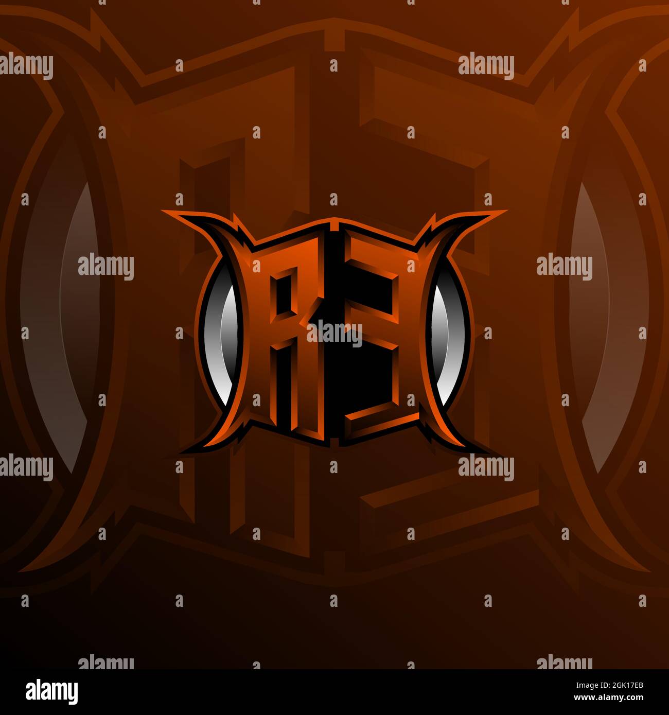 Gaming initial logo Stock Vector Images - Alamy