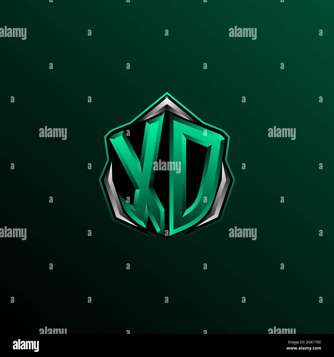 Initial XD logo design, Initial XD logo design with Shield style, Logo ...