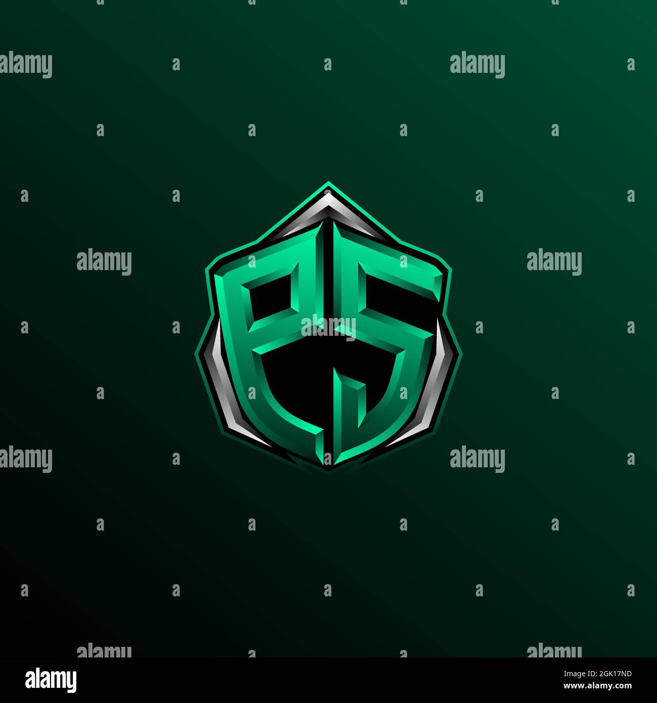 Initial PS logo design, Initial PS logo design with Circle style, Logo ...