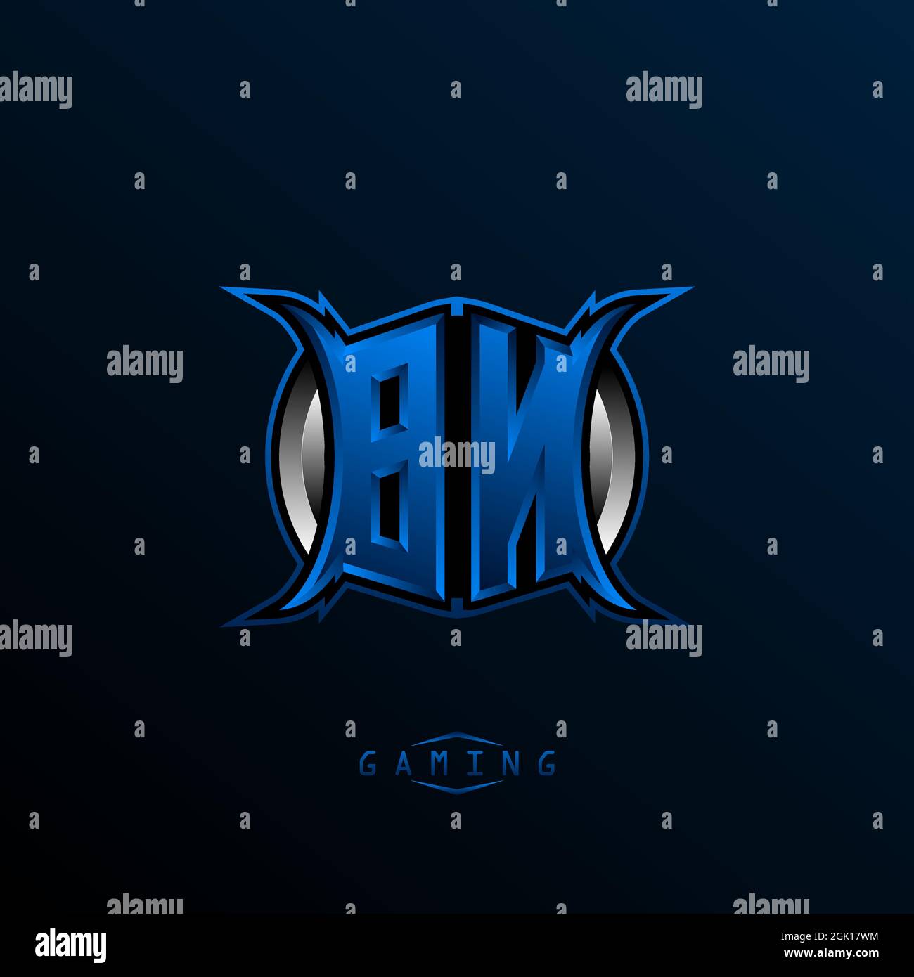 Initial BN logo design, Initial BN logo design with Cool style, Logo ...