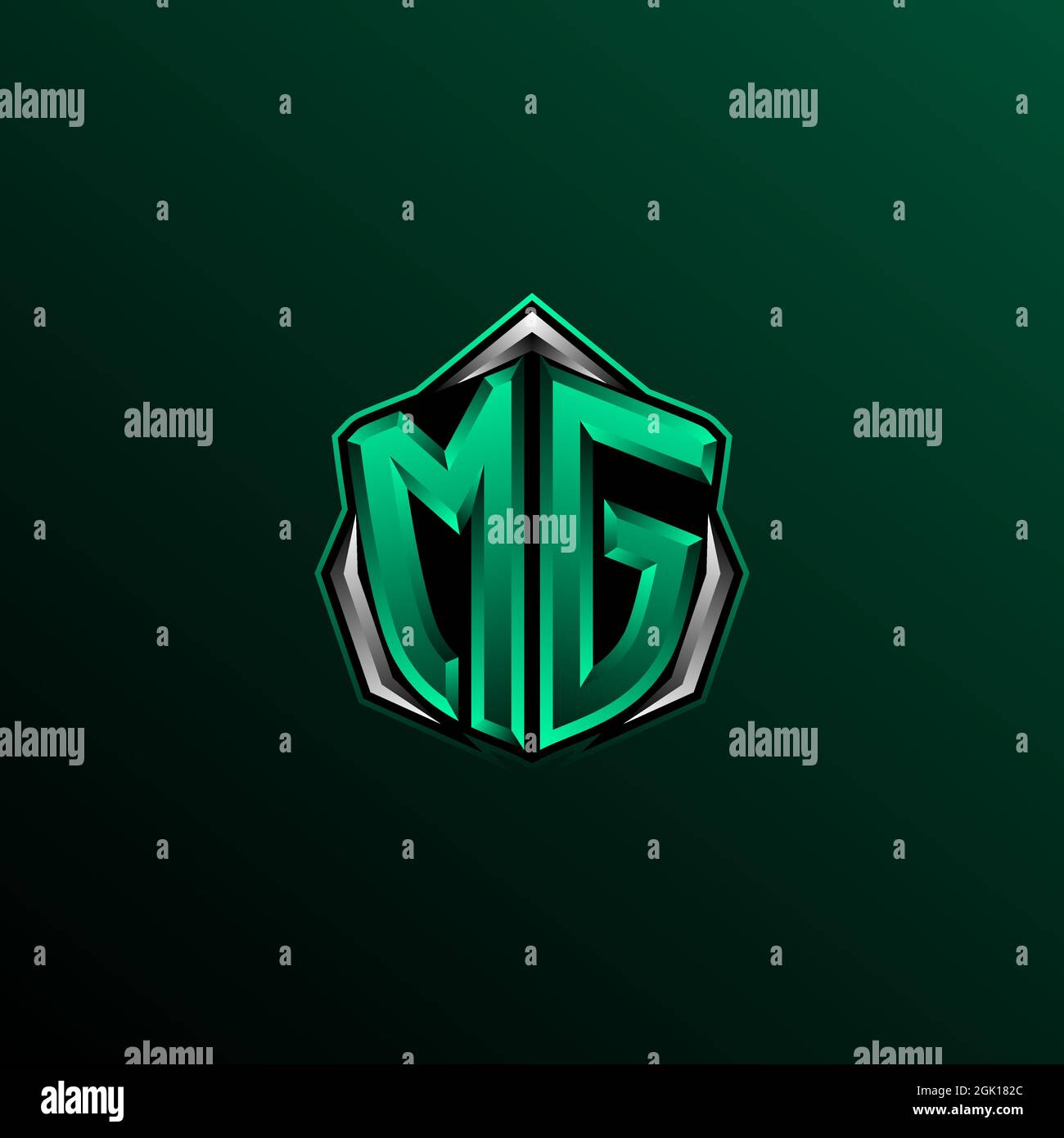 Initial MG logo design, Initial MG logo design with Shield style, Logo ...