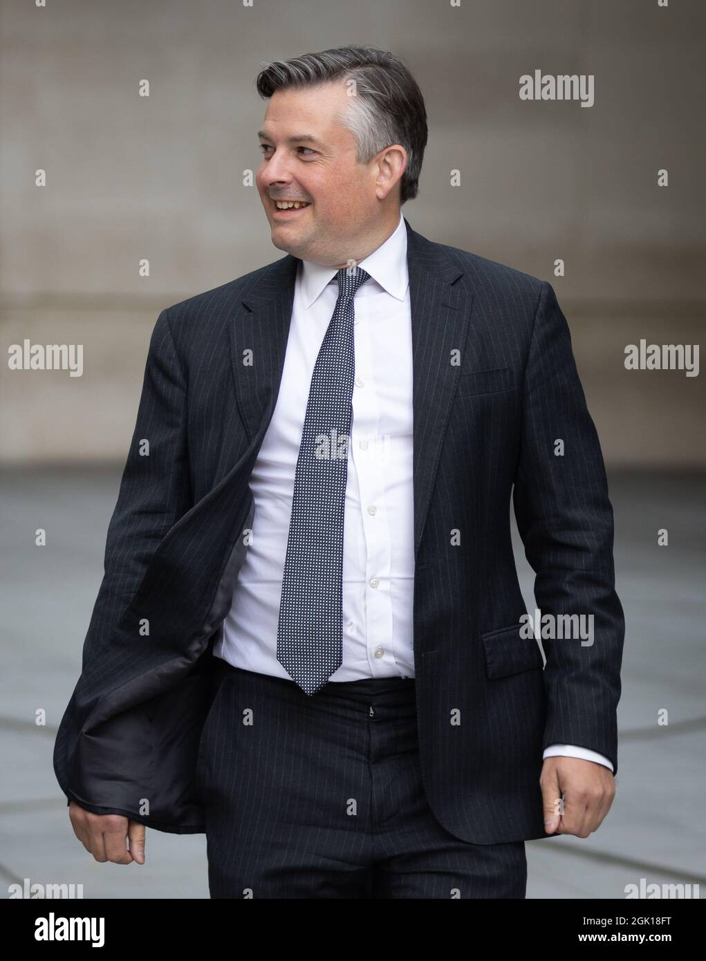 London, UK. 12th Sep, 2021. Jonathan Ashworth is seen at BBC ...