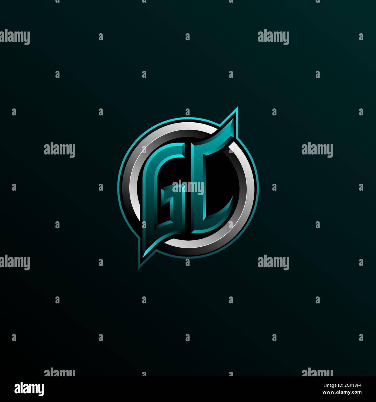 Initial GC logo design, Initial GC logo design with Circle style, Logo ...