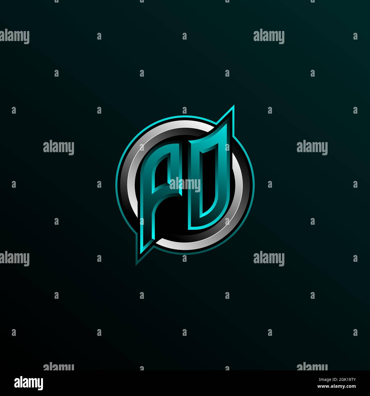 Initial PD logo design, Initial PO logo design with Circle style, Logo ...