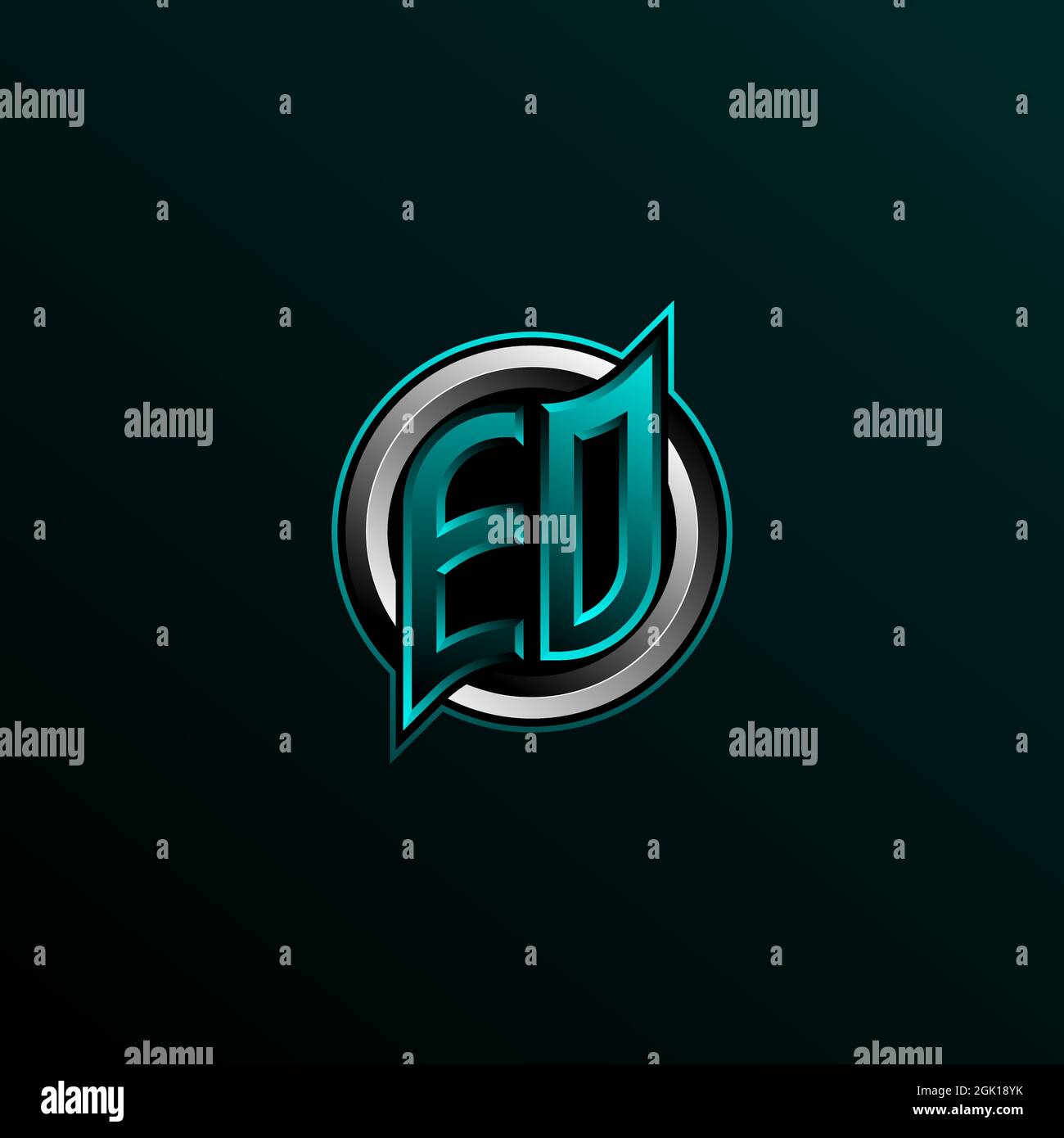 Initial ED logo design, Initial ED logo design with Circle style, Logo ...