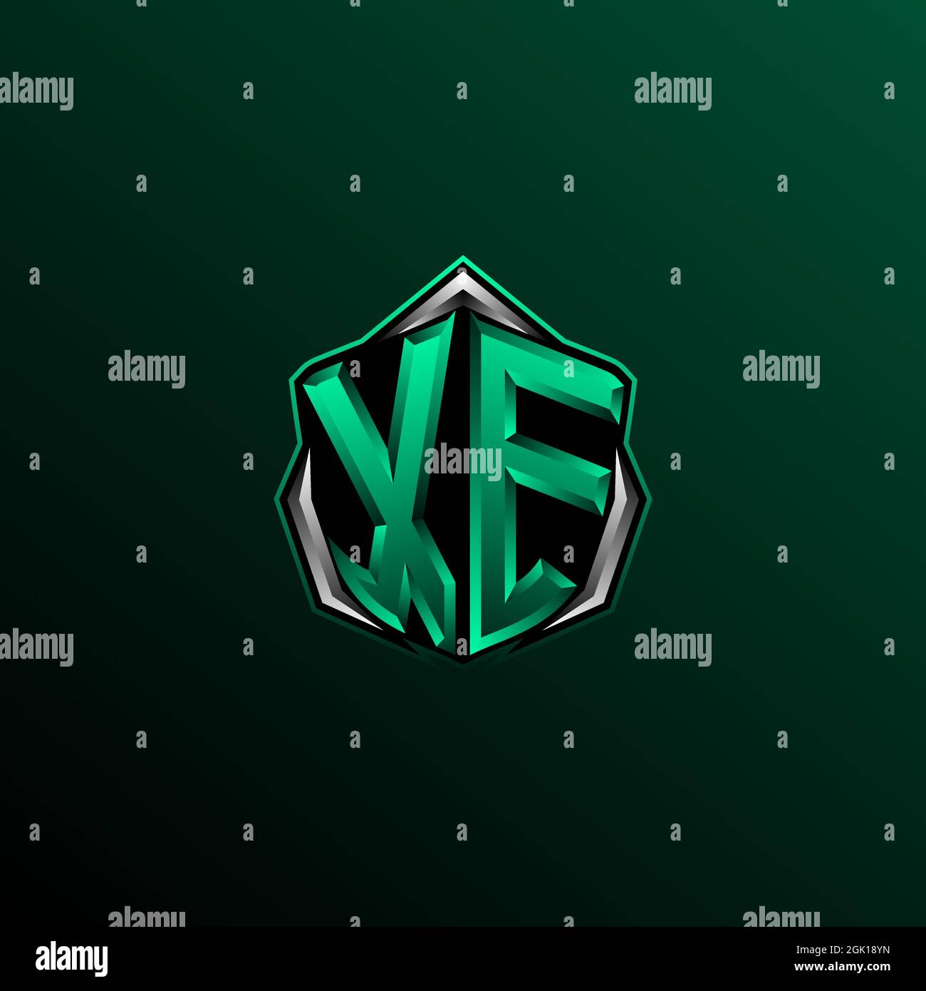Initial XE logo design, Initial XE logo design with Shield style, Logo ...
