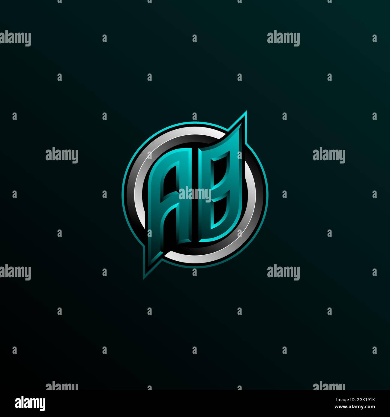 Initial AB logo design, Initial AB logo design with Circle style, Logo ...