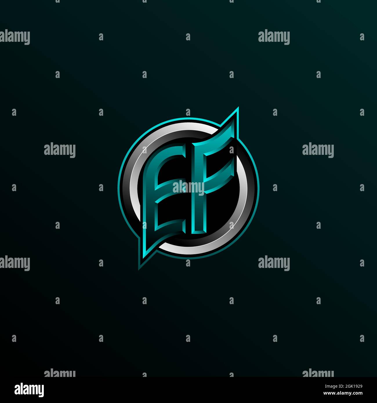 Initial EF logo design, Initial EF logo design with Circle style, Logo ...