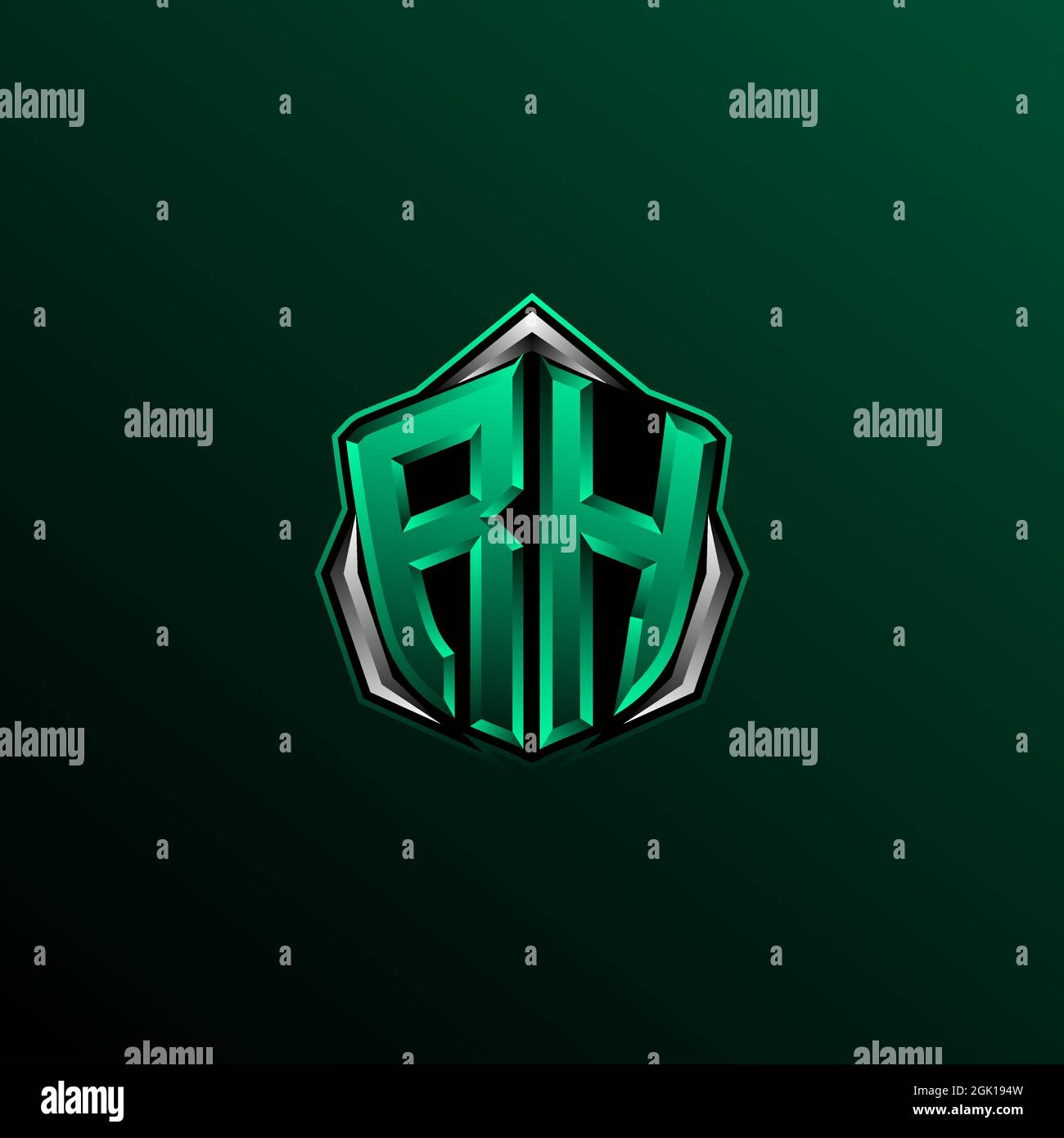 Initial RH logo design, Initial HR logo design with Shield style, Logo ...