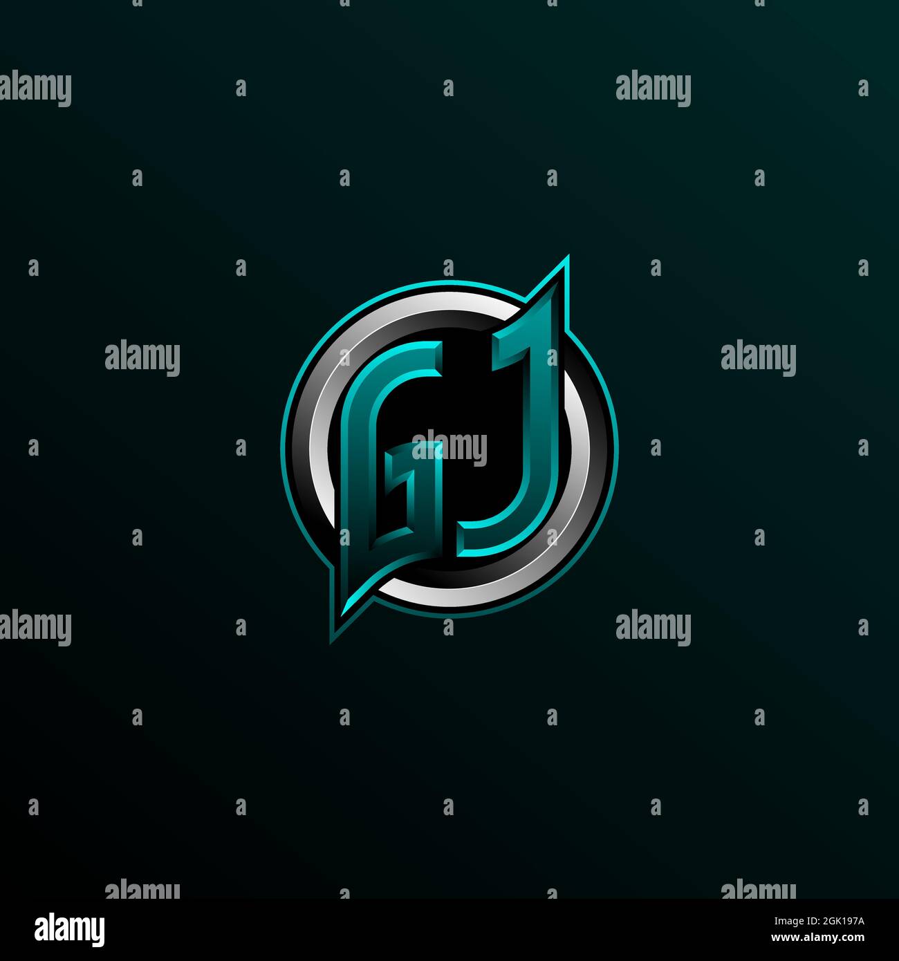 Initial GJ logo design, Initial GJ logo design with Circle style, Logo ...