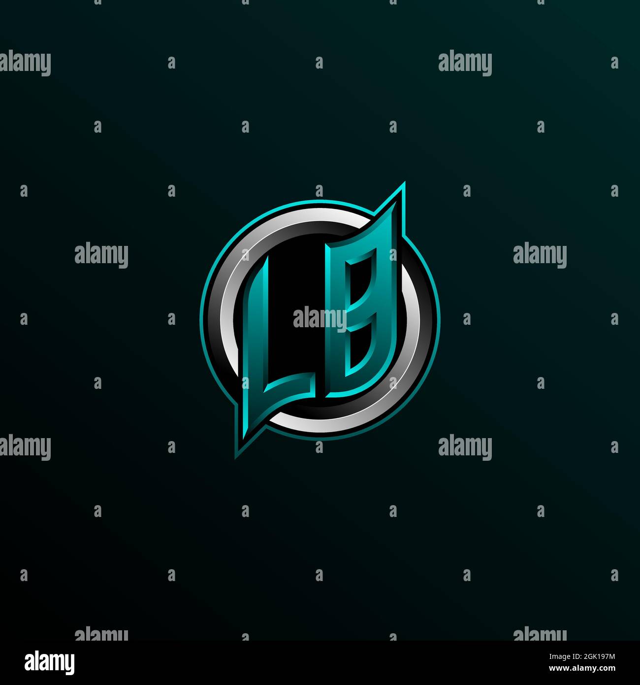 Initial LB logo design, Initial LB logo design with Circle style, Logo for game, esport ...