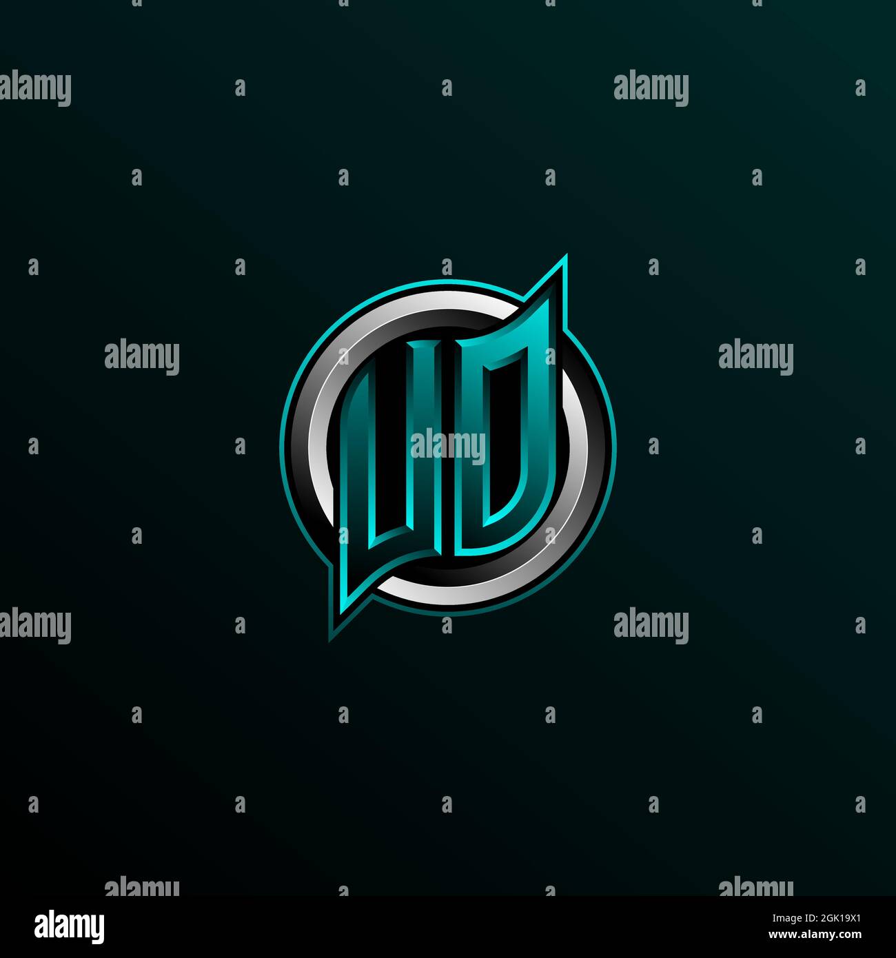 Initial UD logo design, Initial VD logo design with Circle style, Logo ...