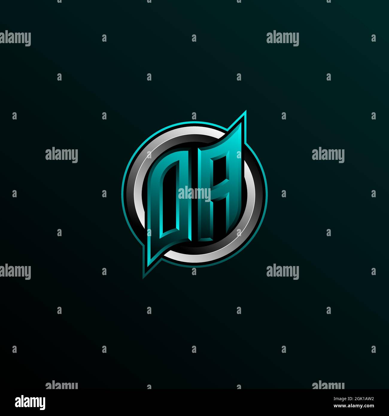 Initial DA logo design, Initial OA logo design with Circle style, Logo ...