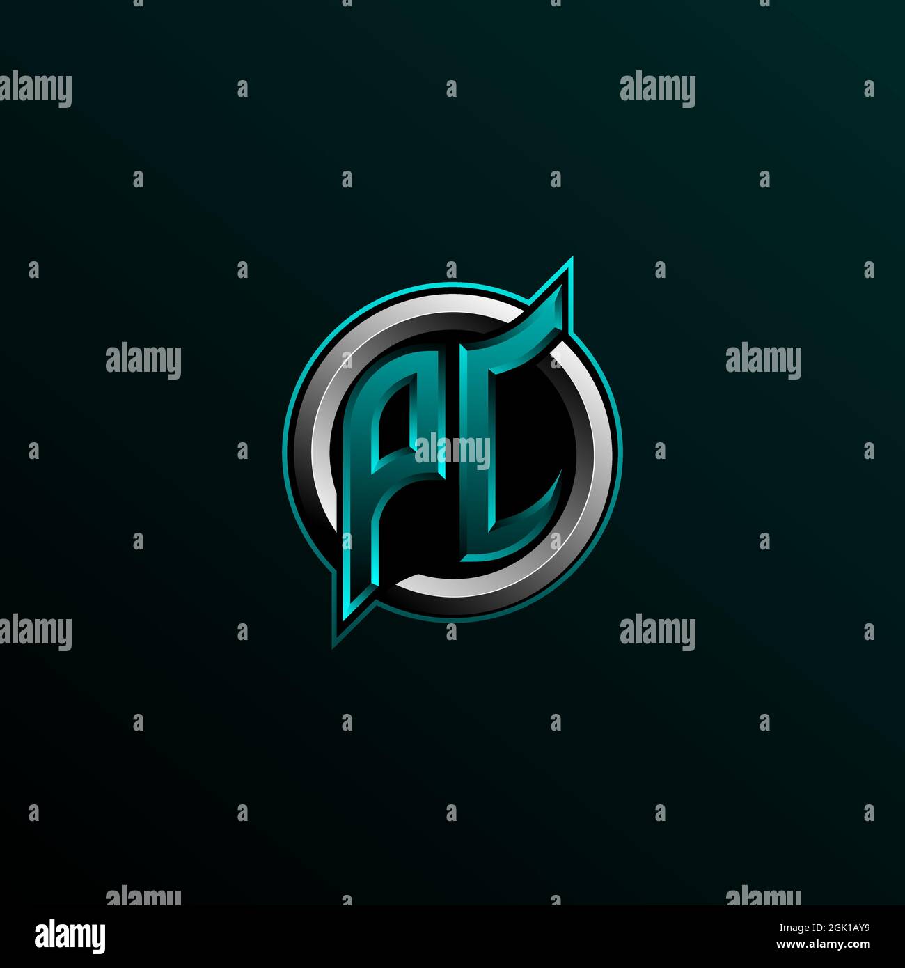 Initial PC logo design, Initial PC logo design with Circle style, Logo ...