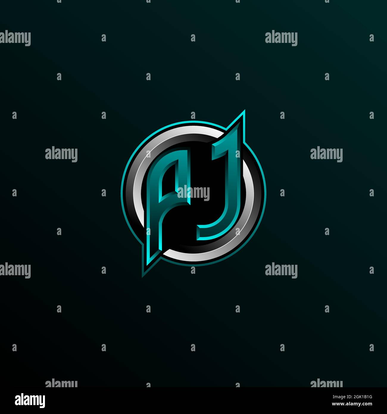 Initial PJ logo design, Initial PJ logo design with Circle style, Logo ...