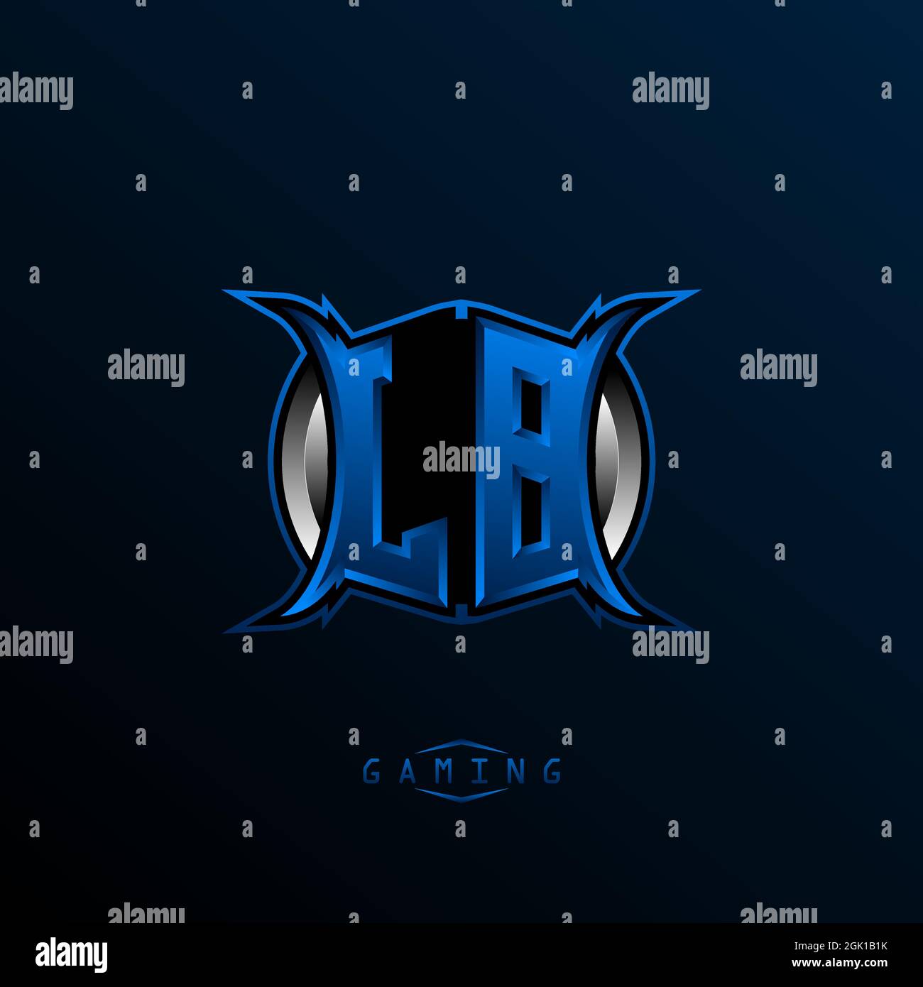 Logo initial letters bj vector vectors hi-res stock photography and ...