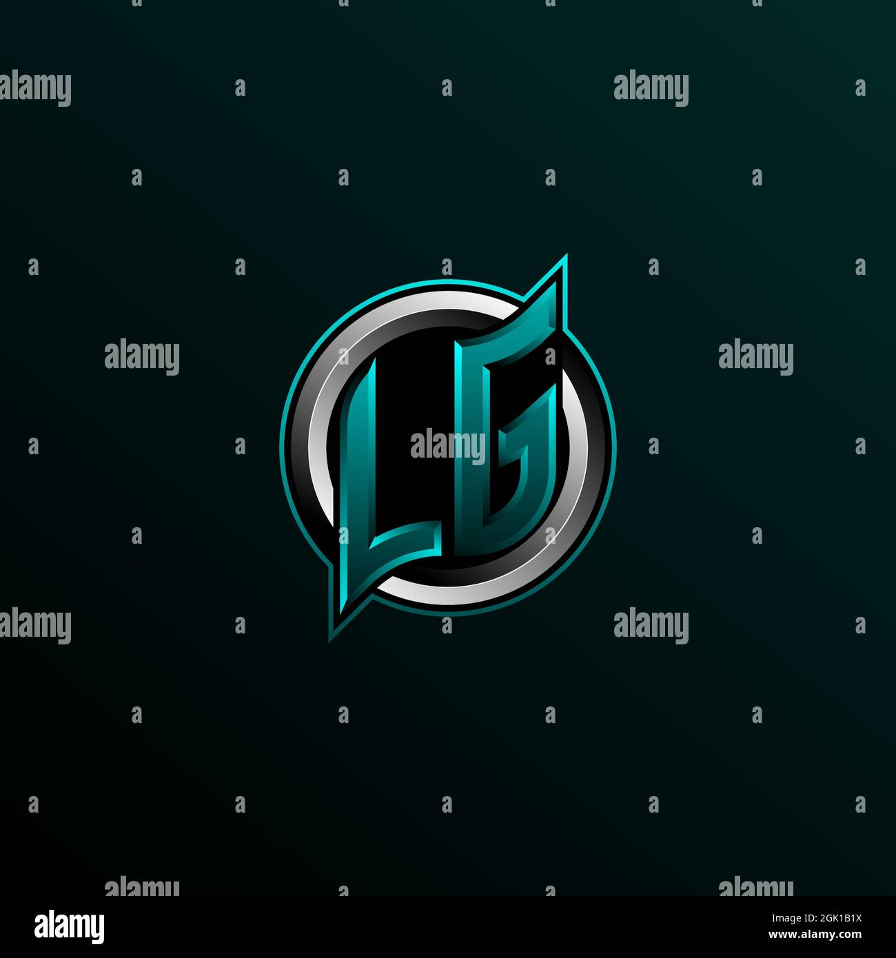 Initial LG logo design, Initial LG logo design with Circle style, Logo ...