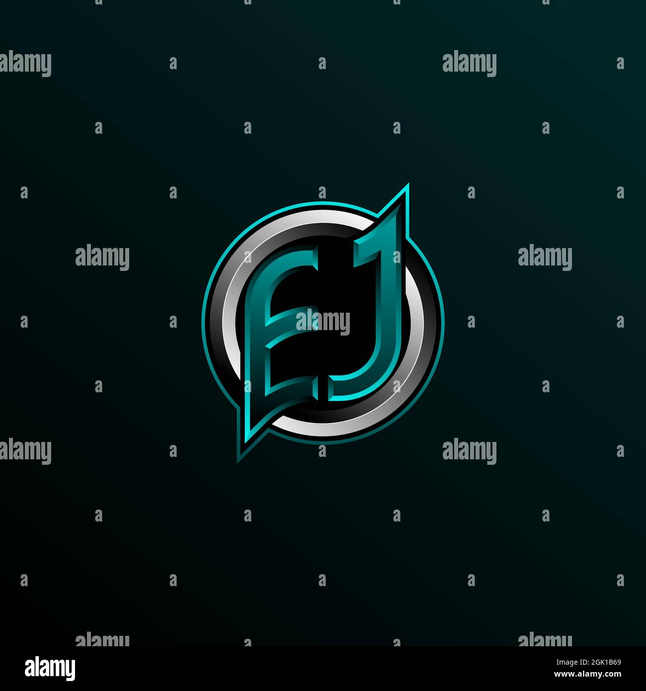 Initial EJ logo design, Initial EJ logo design with Circle style, Logo ...