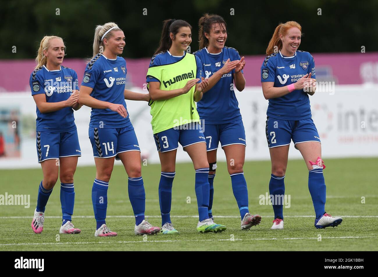 DURHAM CITY, UK SEPT 12TH (L-R) Durham Women's Beth Hepple, Becky ...