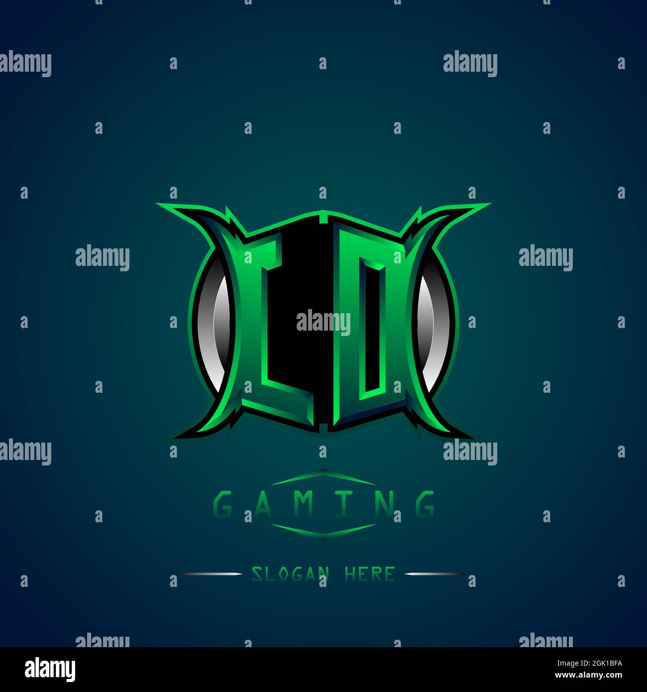 LD, LO Initial Logo Design Cool style, Logo for game, esport, initial ...