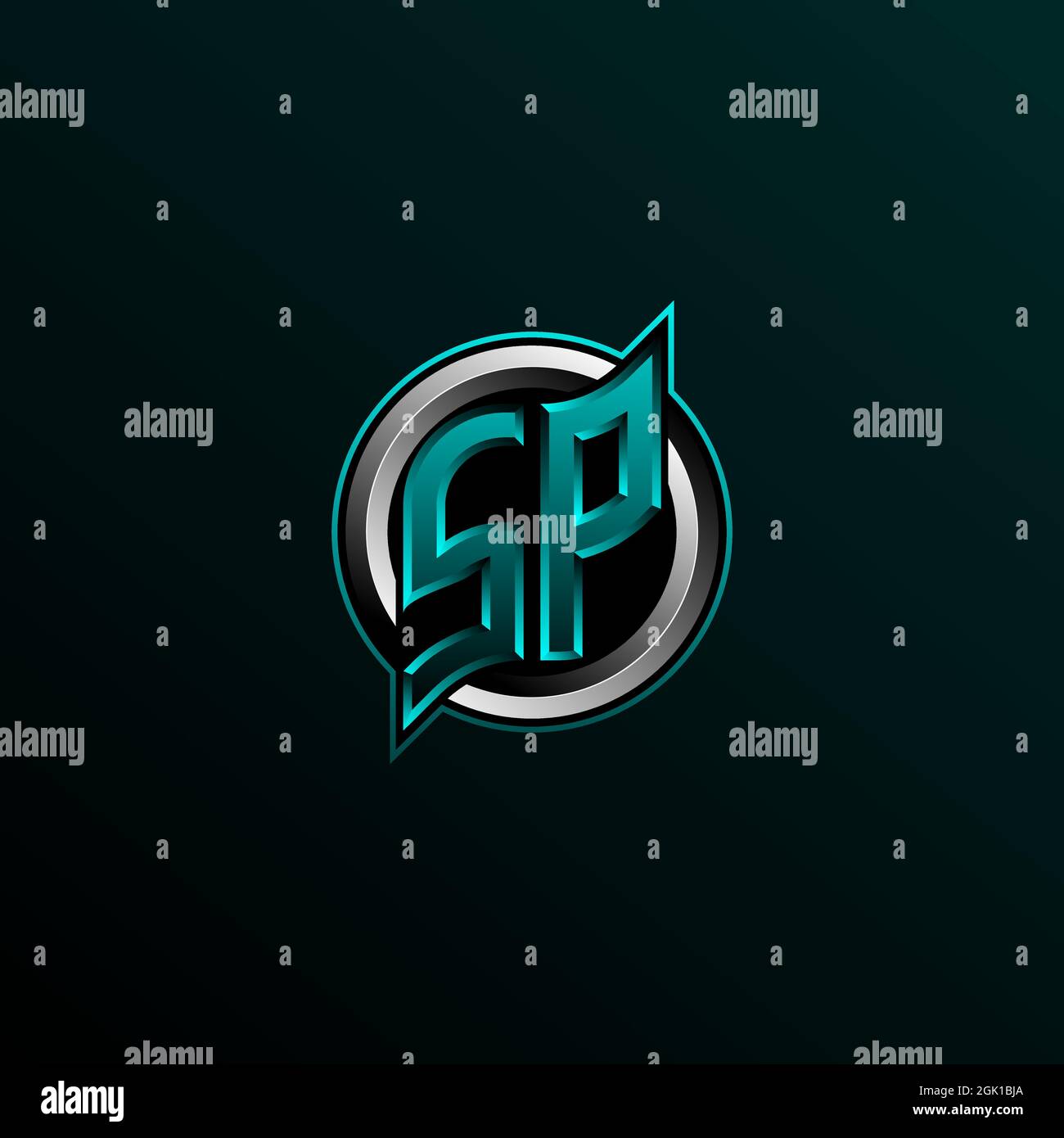 Initial SP logo design, Initial SP logo design with Circle style, Logo ...