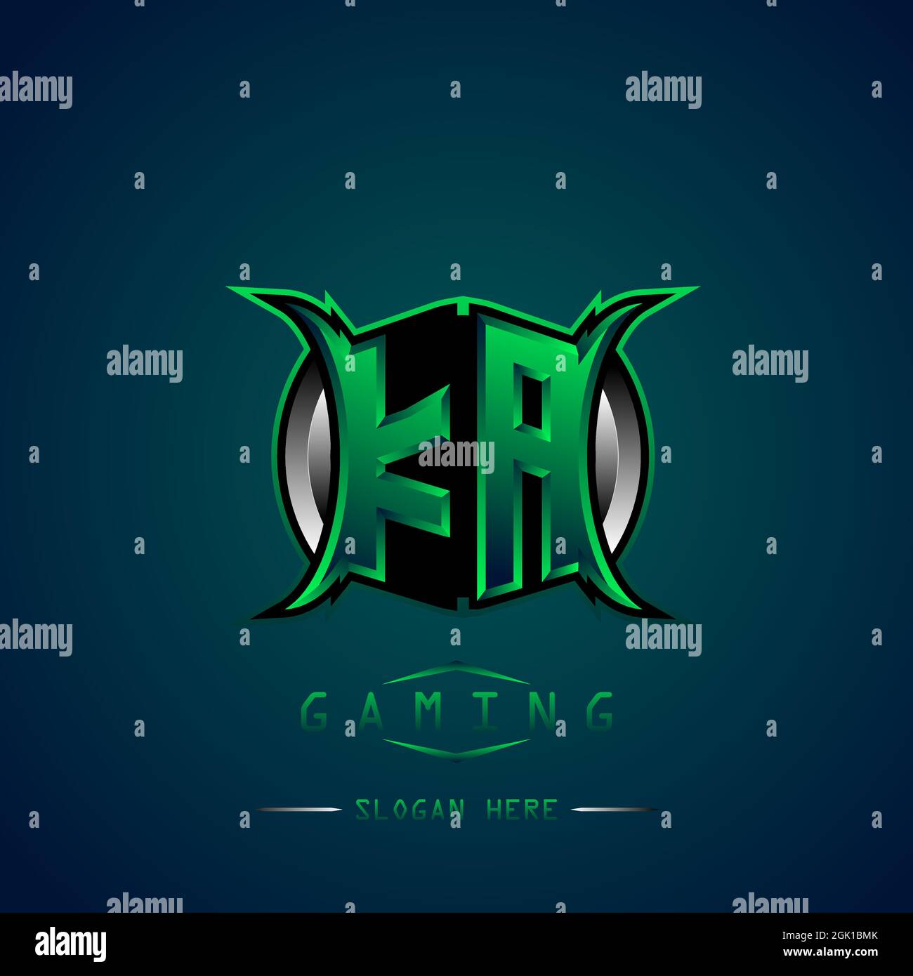 KA Initial Logo Design Cool style, Logo for game, esport, initial ...