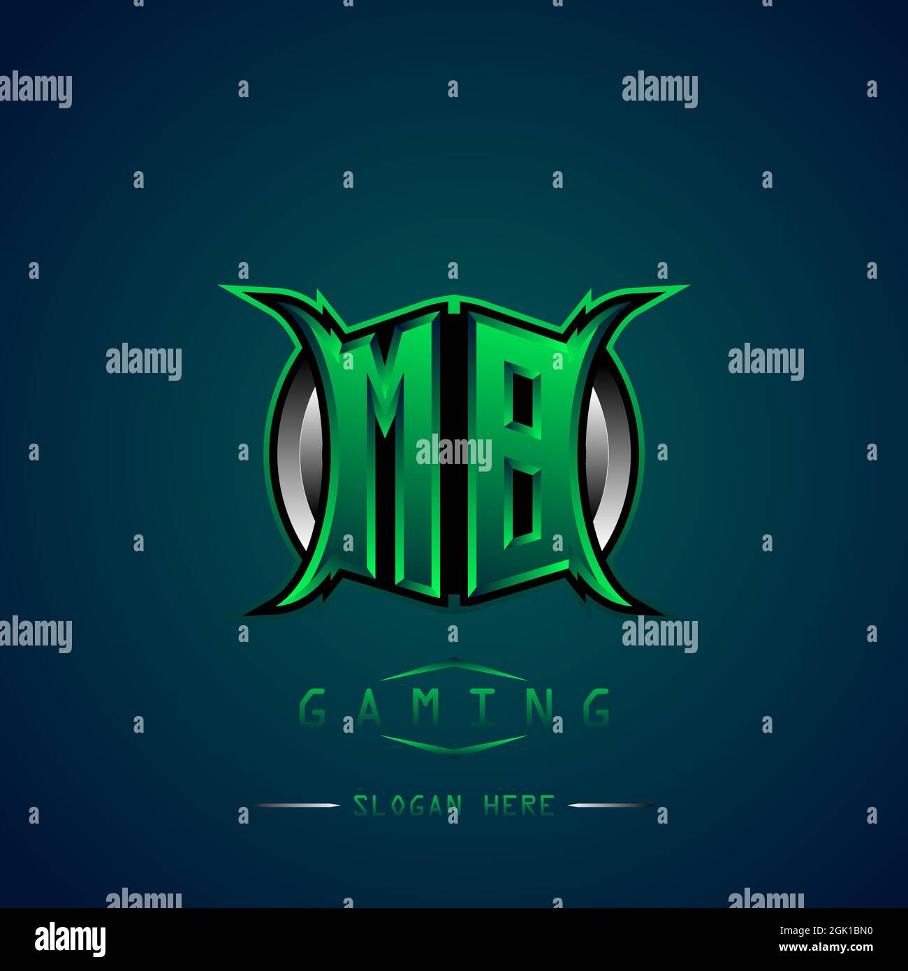 MB Initial Logo Design Cool style, Logo for game, esport, initial ...